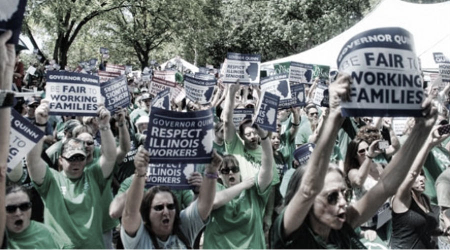 Illinois government unions and wasteful spending