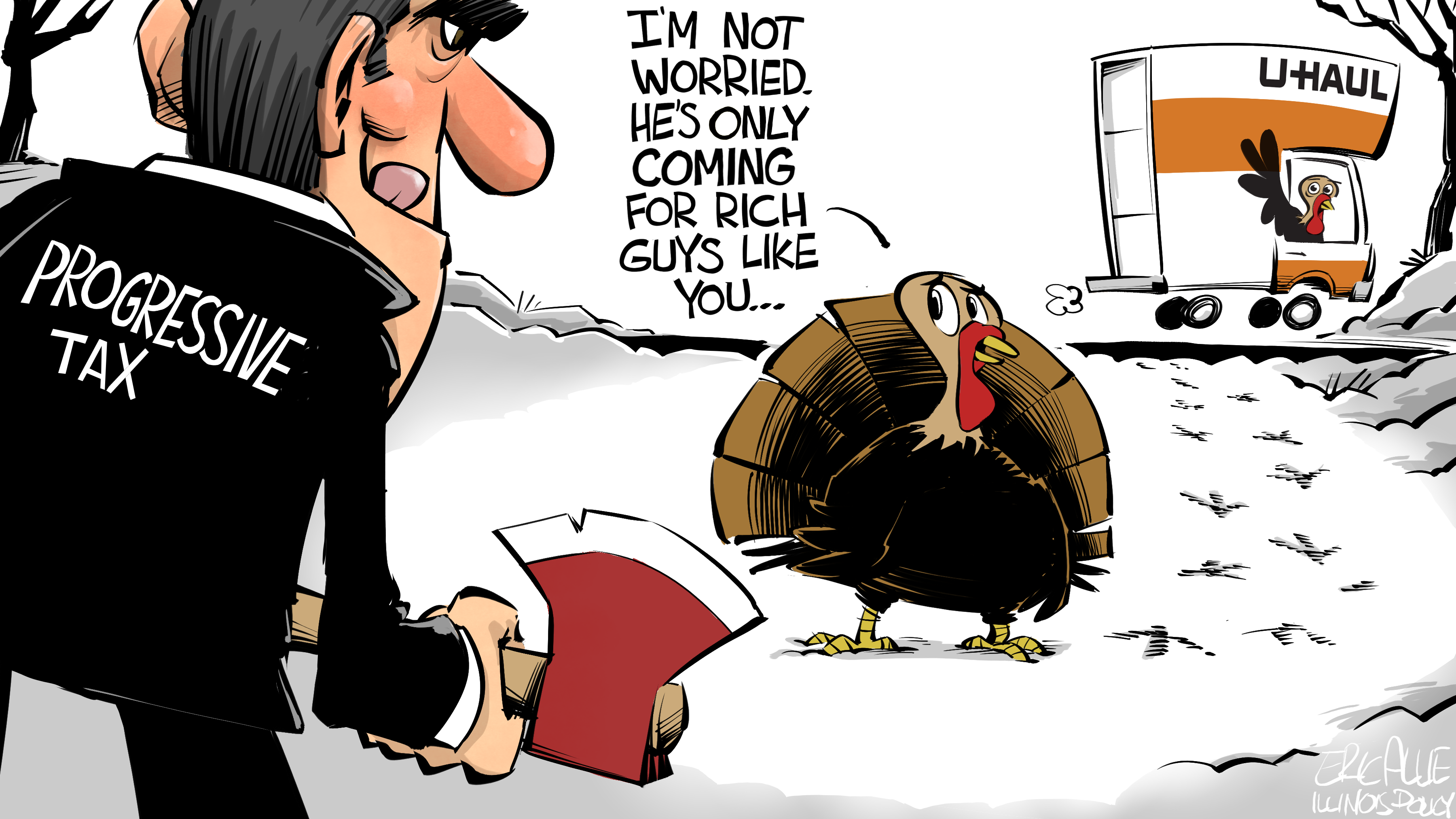 Progressive tax turkeys – Eric Allie Cartoon | Wirepoints